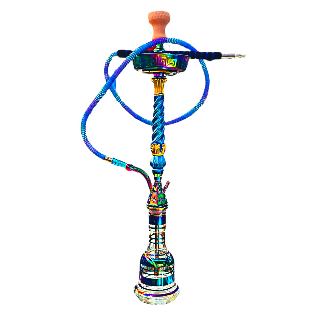 Rainbow Hookah Water Pipe - Large 34.5 Inches | Artisan Smoke Shop
