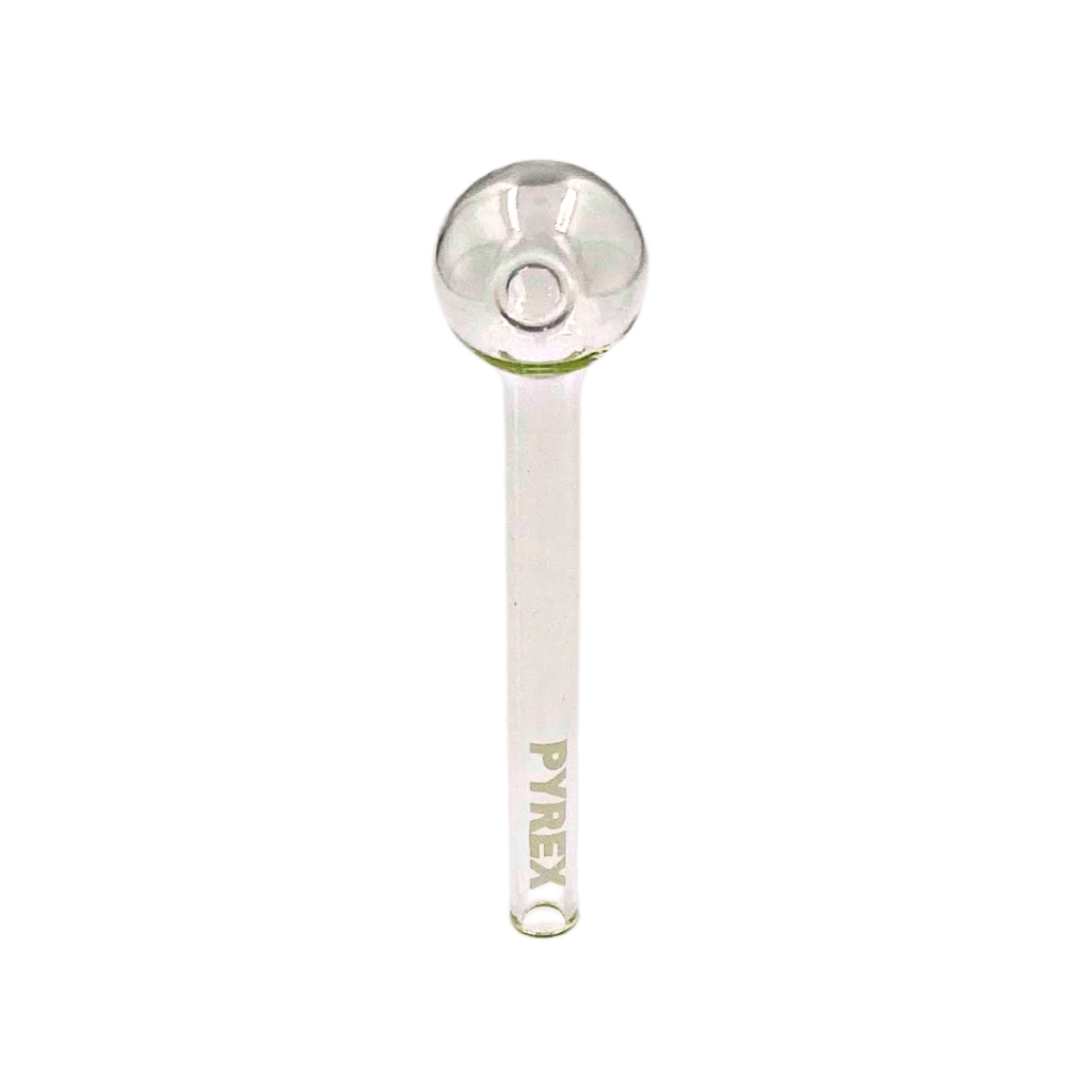 4-Inch Pyrex Oil Burner Pipe | 2mm Thick Clear Glass Pipe Canada